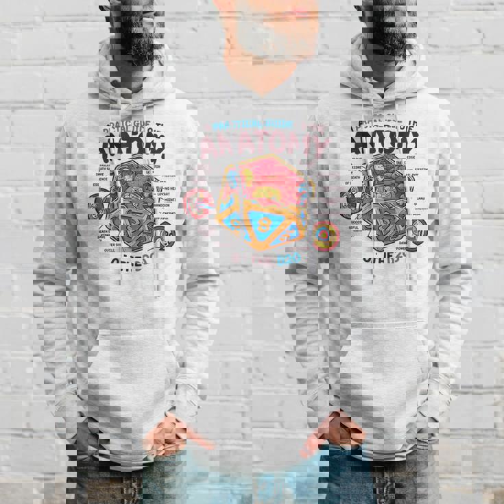 Anatomy Of The D20 Polyhedral 20 Sided Dice Funny Rpg Hoodie | Mazezy