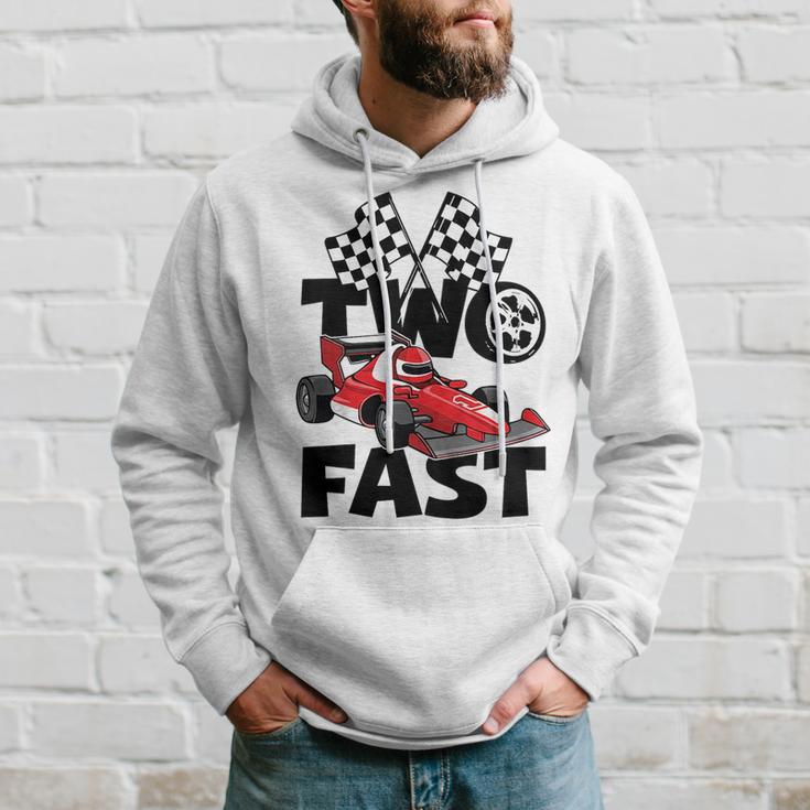 Kids Two Fast 2 Curious Racing 2Nd Birthday Race Car Pit Crew Hoodie ...