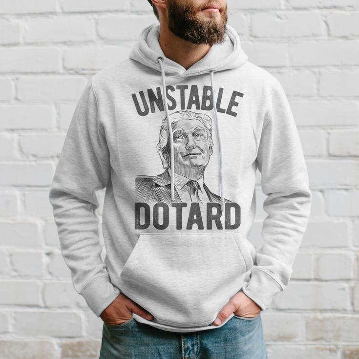 Unstable Dotard Very Stable Genius Trump Quote Saying Meme Hoodie | Mazezy