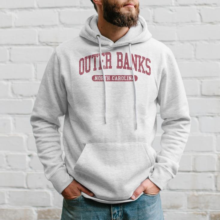 Vintage Outer Banks Obx Carolina Retro Varsity Throwback Hoodie | Mazezy