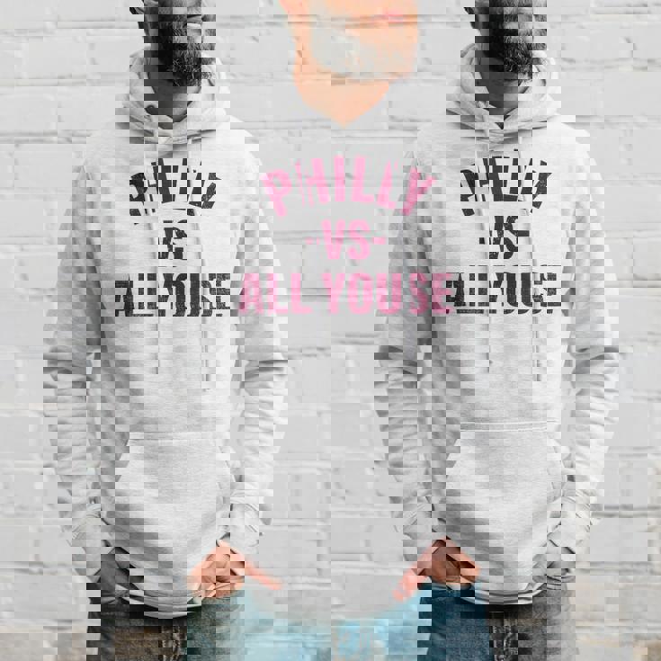 Vintage Philly Vs All Youse Guys Philadelphia Slang Hoodie - Monsterry
