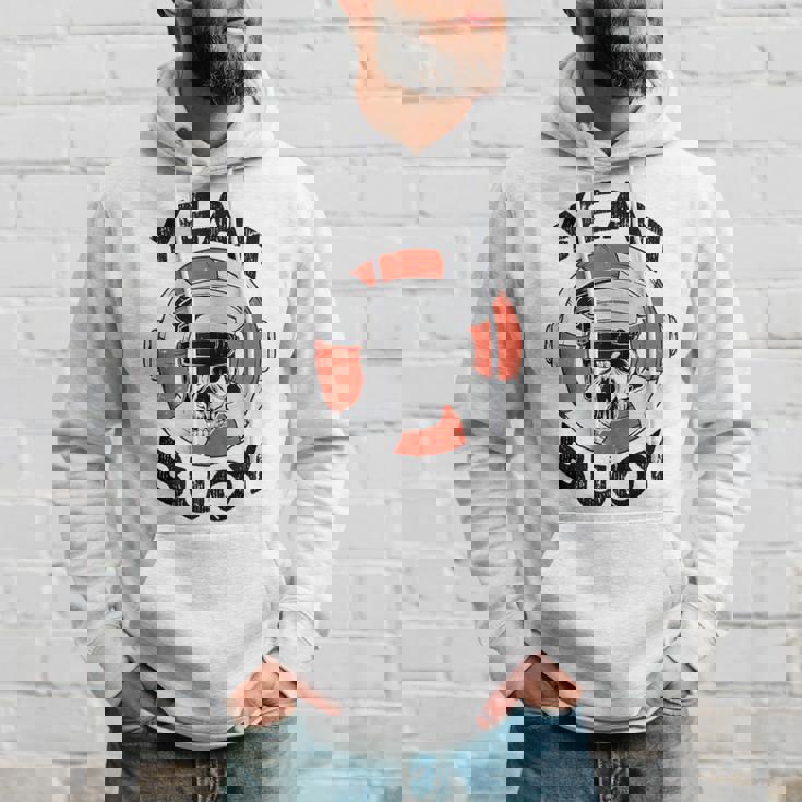 Yeah Buoy Pontoon Boat Captain Pontooning Hoodie | Mazezy