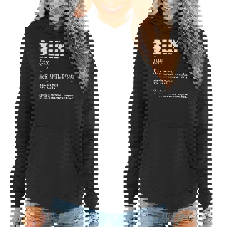 Billy Name Gift Billy Funny Definition V2 Women Hoodie - Seseable