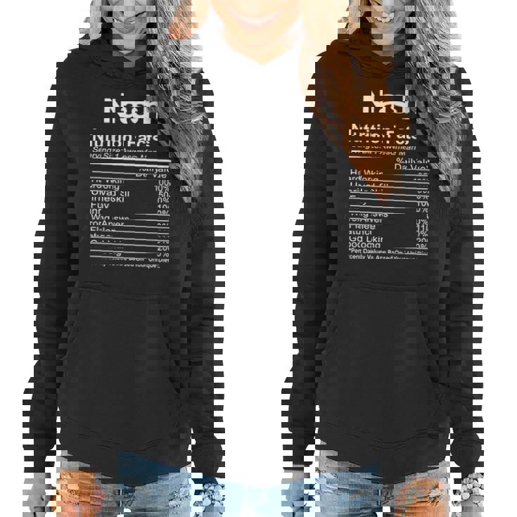 Nash Name Funny Gift Nash Nutrition Facts V2 Women Hoodie | Seseable