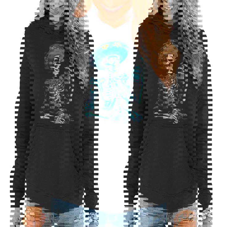 Skeleton Charro Mexican Skull Tequila Women Hoodie - Thegiftio
