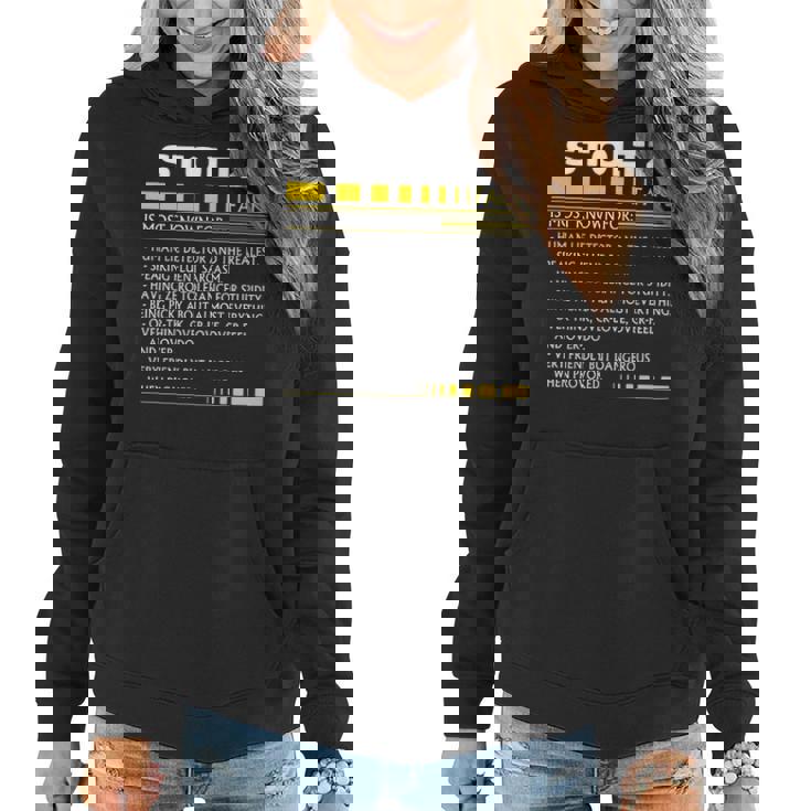 Stoltz Name Gift Stoltz Facts V2 Women Hoodie | Seseable