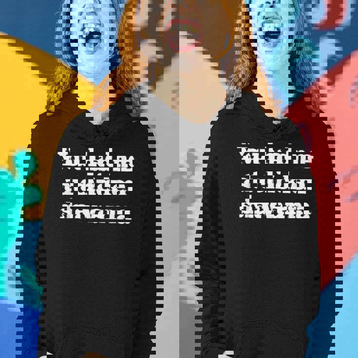 Chicken Shawarma Lover Arabic Food Arab Foodie Meme Women Hoodie | Mazezy