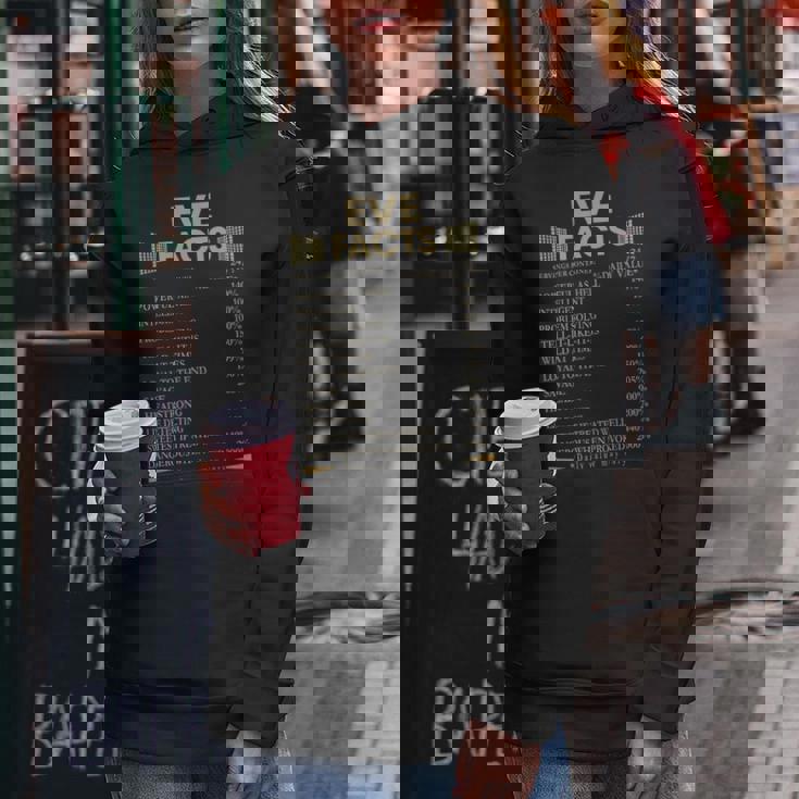 Eve Name Gift Eve Facts V2 Women Hoodie - Seseable