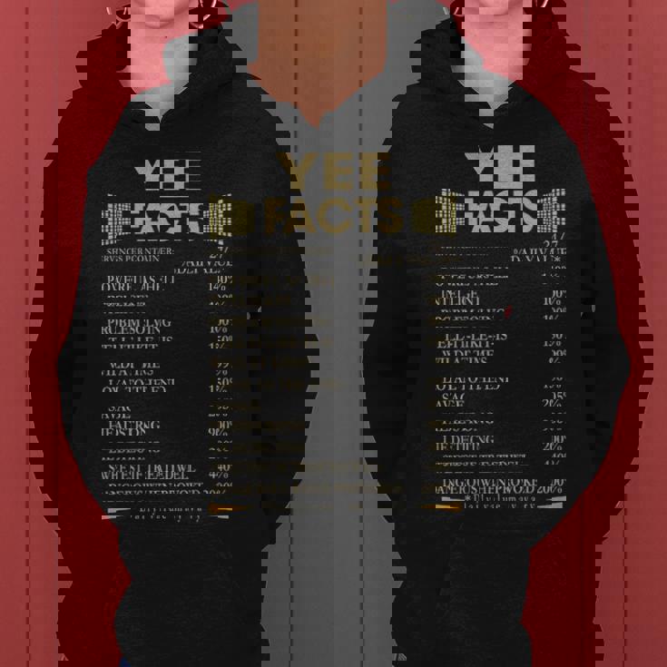 Yee Name Gift Yee Facts V2 Women Hoodie - Seseable