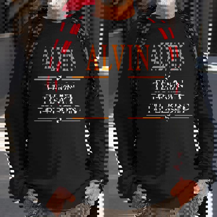 Alvin Name Gift Alvin The Man The Myth The Legend Sweatshirt - Seseable
