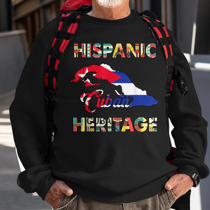 Cuba Cuban Flag Hispanic Heritage Pride Cubanita Sweatshirt - Monsterry