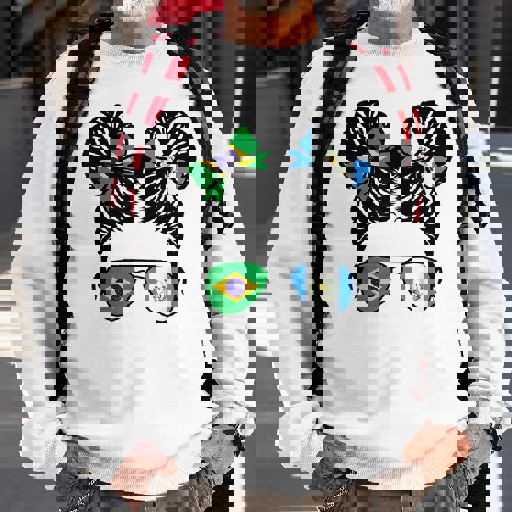 Half Brazilian Half Guatemalan Girl Brazil Kids Sweatshirt - Seseable