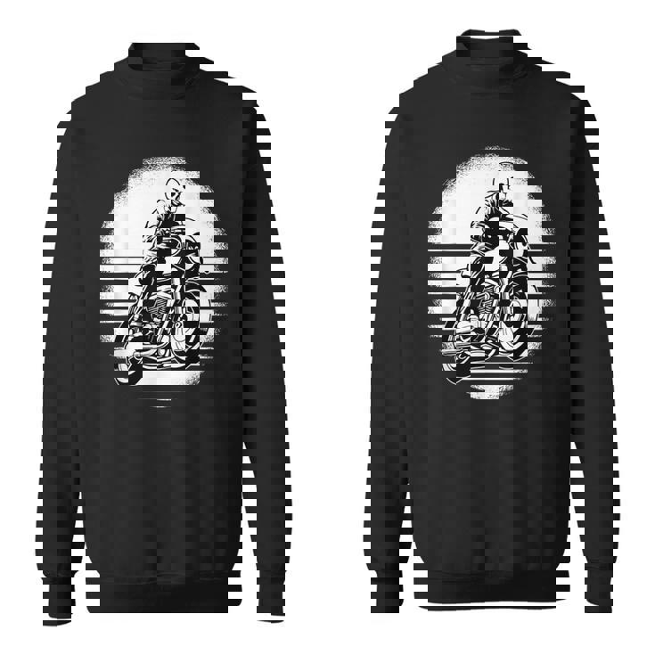 Cafe Racer Rider Skeleton Cafe Racer Bench Motorcycle Jacket Sweatshirt ...