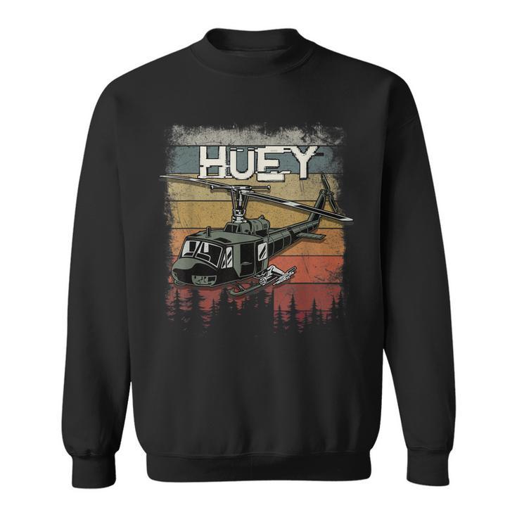 Huey Army Helicopter Military Armed Forces Helicopter Sweatshirt | Mazezy