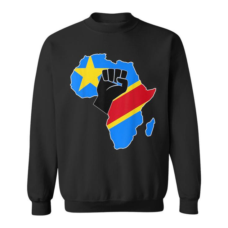 Love Democratic Republic Of Congo Drc Rdc Flag In Africa Map Mens Back ...