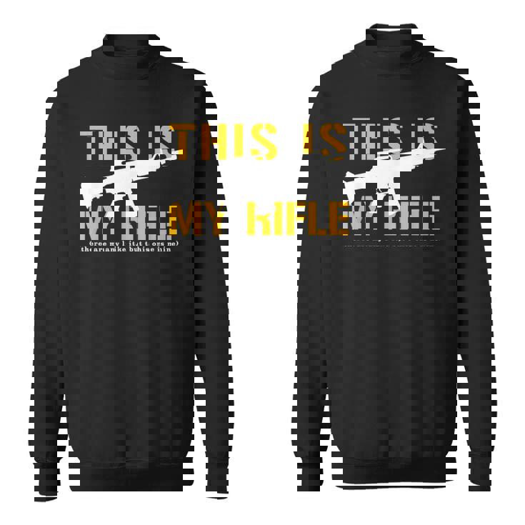 Riflemans Creed This Is My Rifle M4 Ar-15 Car-15 Sweatshirt | Mazezy