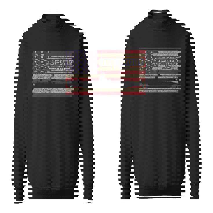 Uss Trout Ss-566 Submarine Usa American Flag Sweatshirt | Mazezy