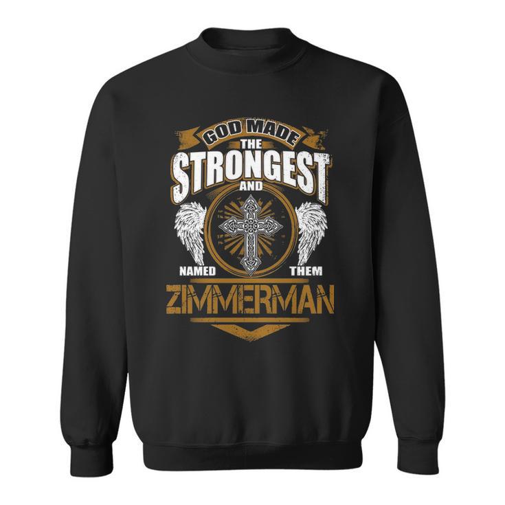 Zimmerman Name Gift God Made Zimmerman Sweatshirt | Seseable