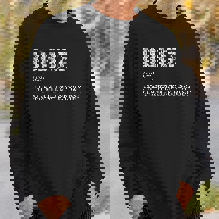 Bohica Definition Funny Phonetic Alphabet Military Humor Sweatshirt ...