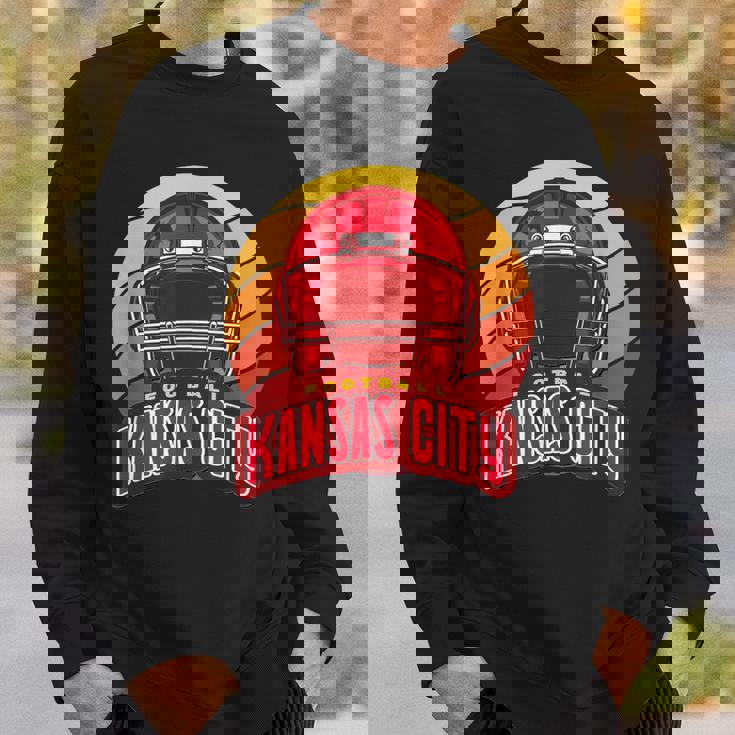 Chief Kansas City Football Quarterback Helmet Kc Kingdom Sweatshirt ...
