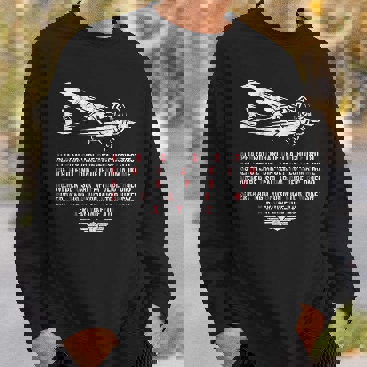 Pilot Phonetic Alphabet C172 Airplane Sweatshirt | Mazezy