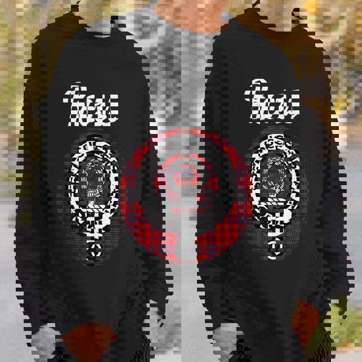 Ross Clan Scottish Name Coat Of Arms Tartan Sweatshirt | Mazezy