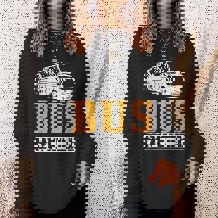 Bus Spotter Bus Spotting Busing Enthusiast Bus Spotter Sweatshirt | Mazezy