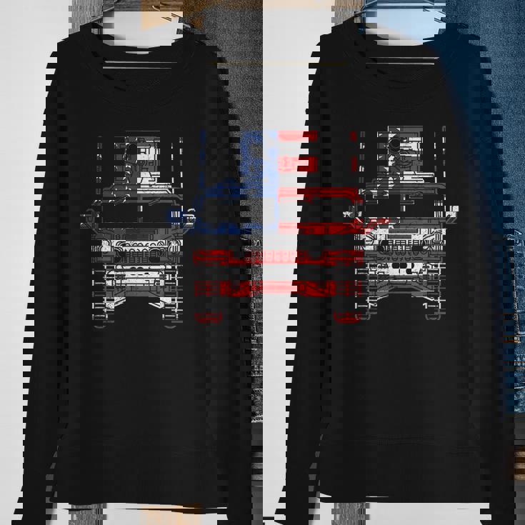 Humvee American Flag Military Vehicle Hmmwv Front Humvee Sweatshirt ...