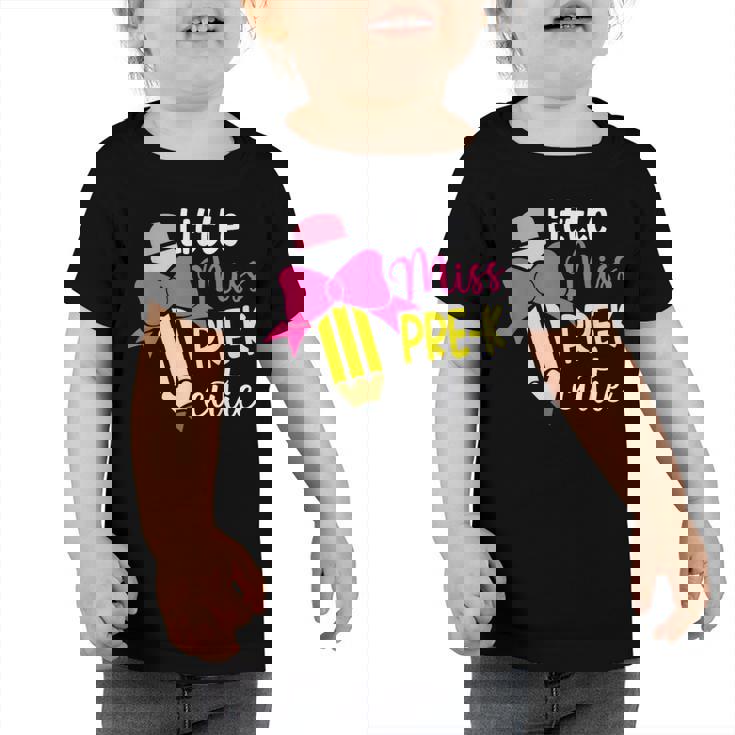 Little Miss Pre K Cute Back To School Hello Preschool Toddler Tshirt ...