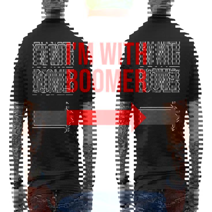 Im With Boomer Stupid Gen Z Millennials Meme Joke Idea Men's Back Print ...