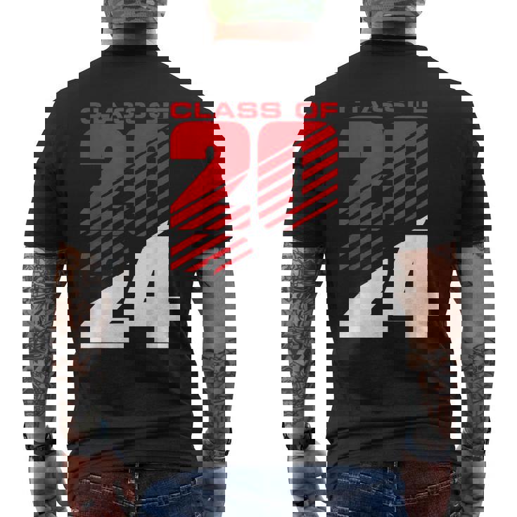 Class Of 2024 High School Senior Graduation Red Sports Style Men's T ...