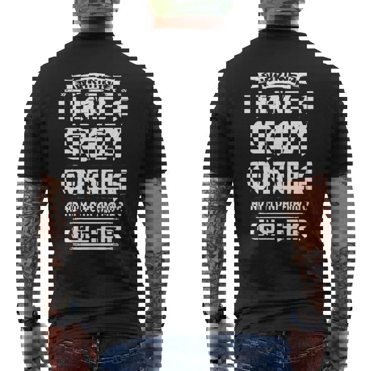 Consuela Name Gift Warning I Have A Crazy Consuela Mens Back Print T ...