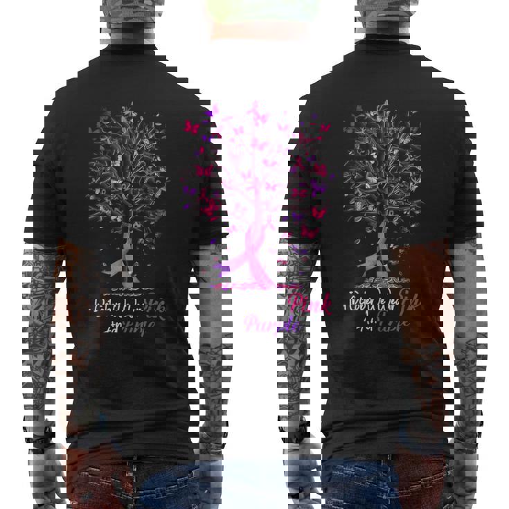 Domestic Violence Breast Cancer Awareness Month Ribbon Tree Men's T ...