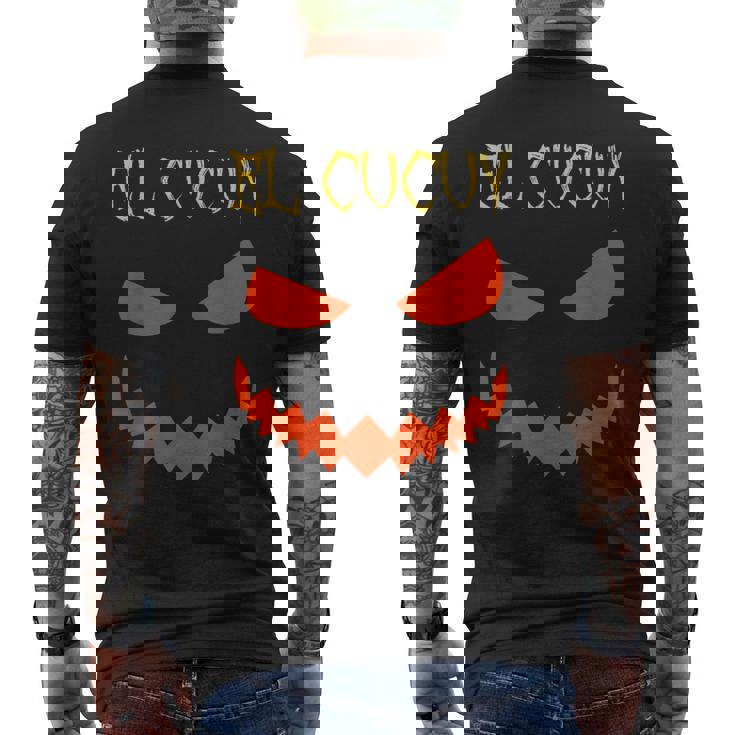 El Cucuy Scary Halloween Monster Mens Back Print T-shirt | Mazezy