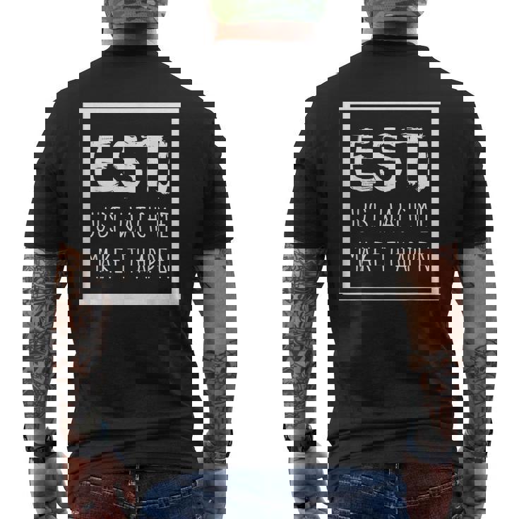 Estj Extrovert Myers Briggs Personality Type Men's T-shirt Back Print ...