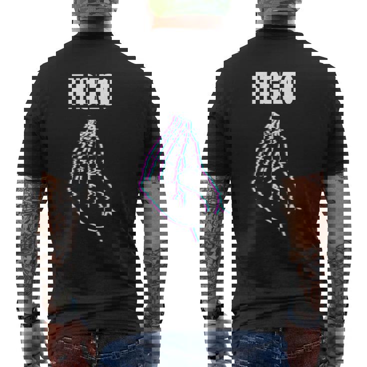 Ficko Italian Hand Sign Meme Italy Vaporwave Glitch Mens Back Print T ...