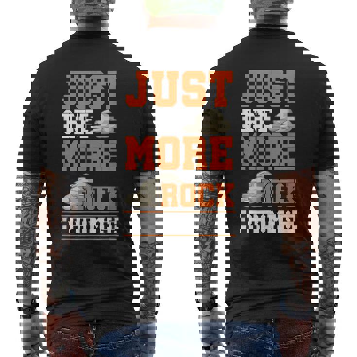 Geologist Just One More Rock Collector Geology Rockhounding Mens Back ...