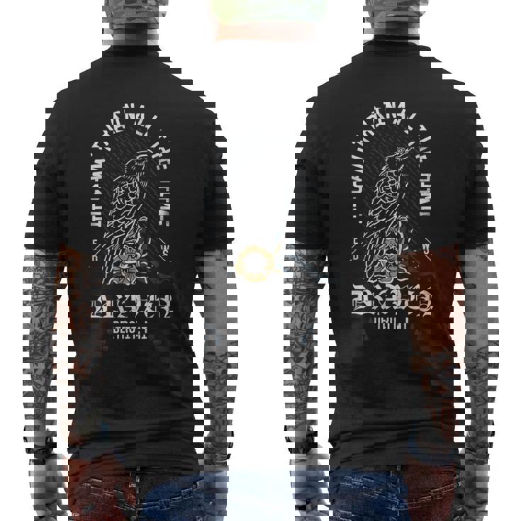 Gothic Crow Cult Horror Vintage Distressed Rain Slogan Horror Men's T ...