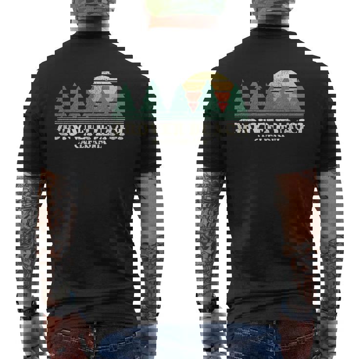 Grover Beach Ca Vintage Throwback Retro 70S Men's T-shirt Back Print ...