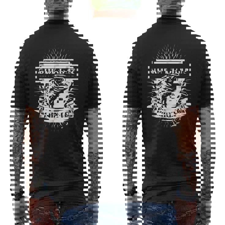 Grumpy Old Gits Fishing Club Men's Back Print T-shirt | Mazezy