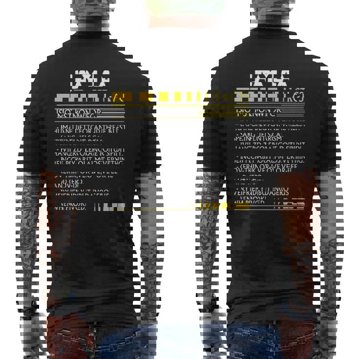 Jayla Name Gift Jayla Facts V3 Mens Back Print T-shirt | Seseable