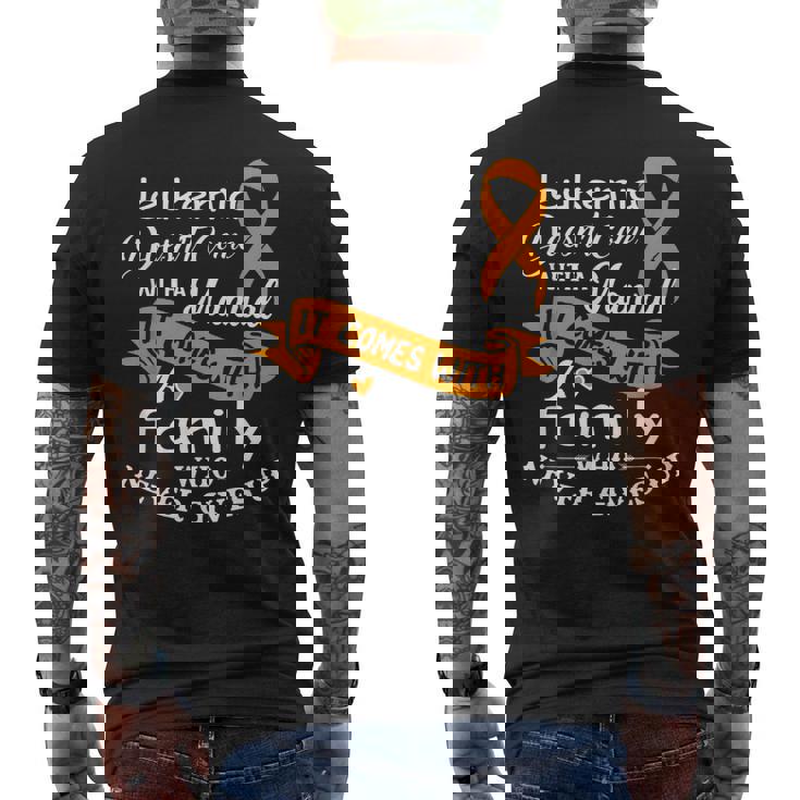 Leukemia Awareness Funny Leukemia Warrior Mens Back Print T-shirt | Mazezy