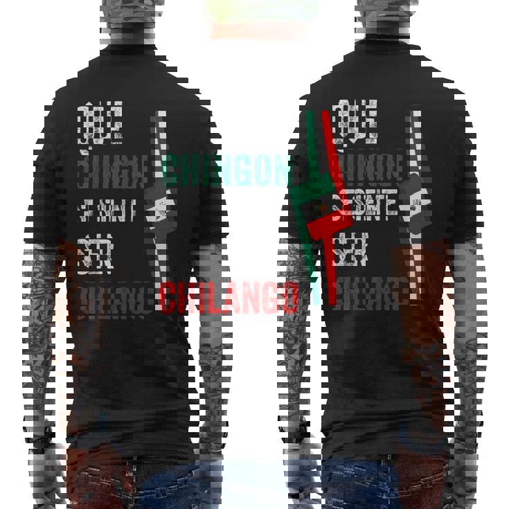 Mexican Flag Mexicana Mexico Heritage Chingon Chilango Men's T-shirt ...