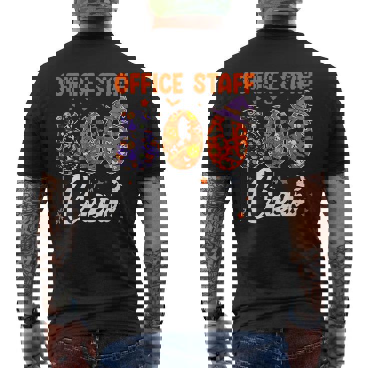 Office Staff Boo Crew Matching Halloween Costume Men's T-shirt Back ...