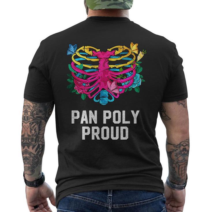 Pan Poly Proud Lgbtq Pansexual Pride Nonbinary Mens Back Print T-shirt ...