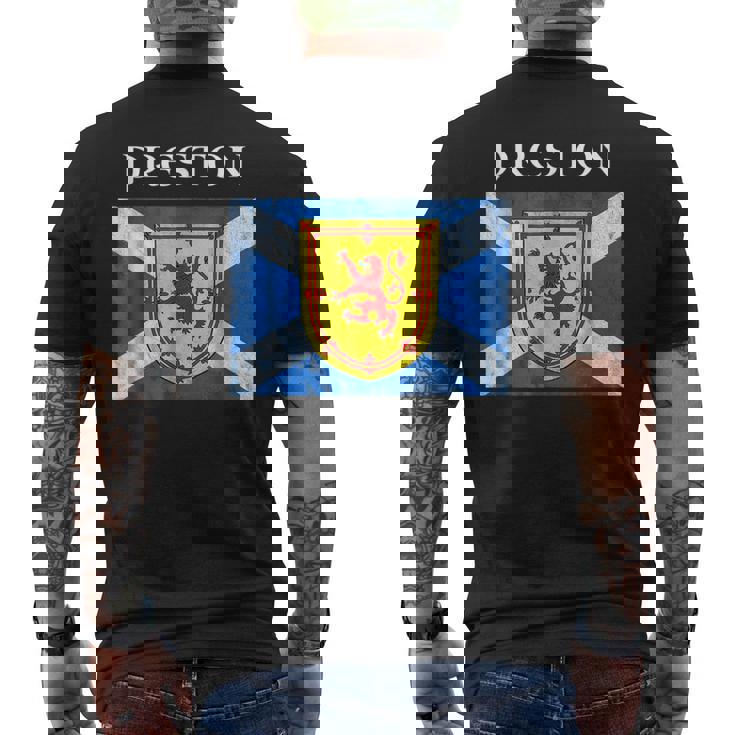 Preston Scottish Clan Name Scottish Festival Mens Back Print T-shirt ...