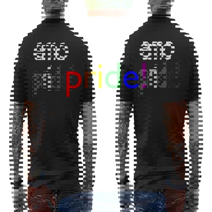 Pride Month Emo Pride Goth Unity Summer Pride Acceptance Mens Back Print T-shirt | Mazezy