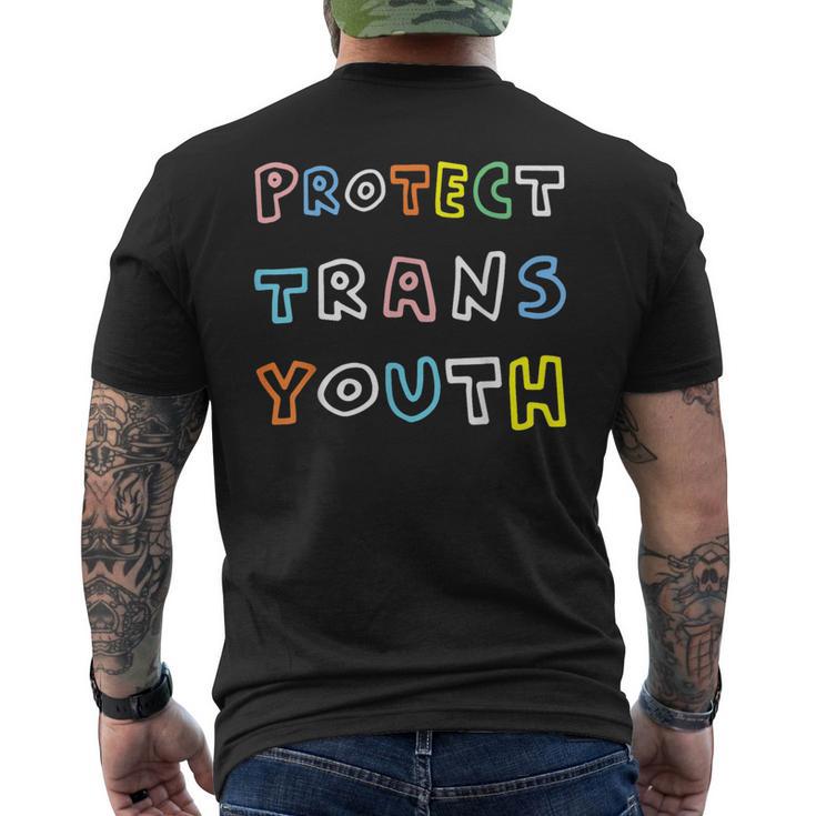 Protect Trans Youth Transgender Lgbt Awareness Month Mens Back Print T ...