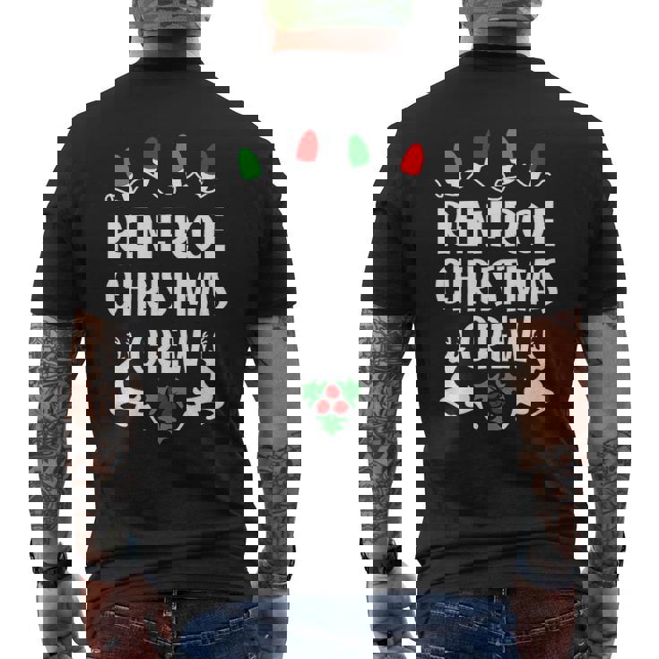 Renfroe Name Gift Christmas Crew Renfroe Mens Back Print T-shirt - Seseable