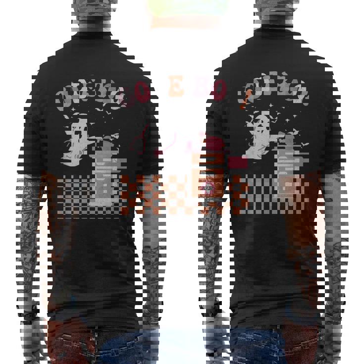 Respiratory Therapist Halloween Code Boo Spooky Respiratory Men's T-shirt Back Print - Monsterry